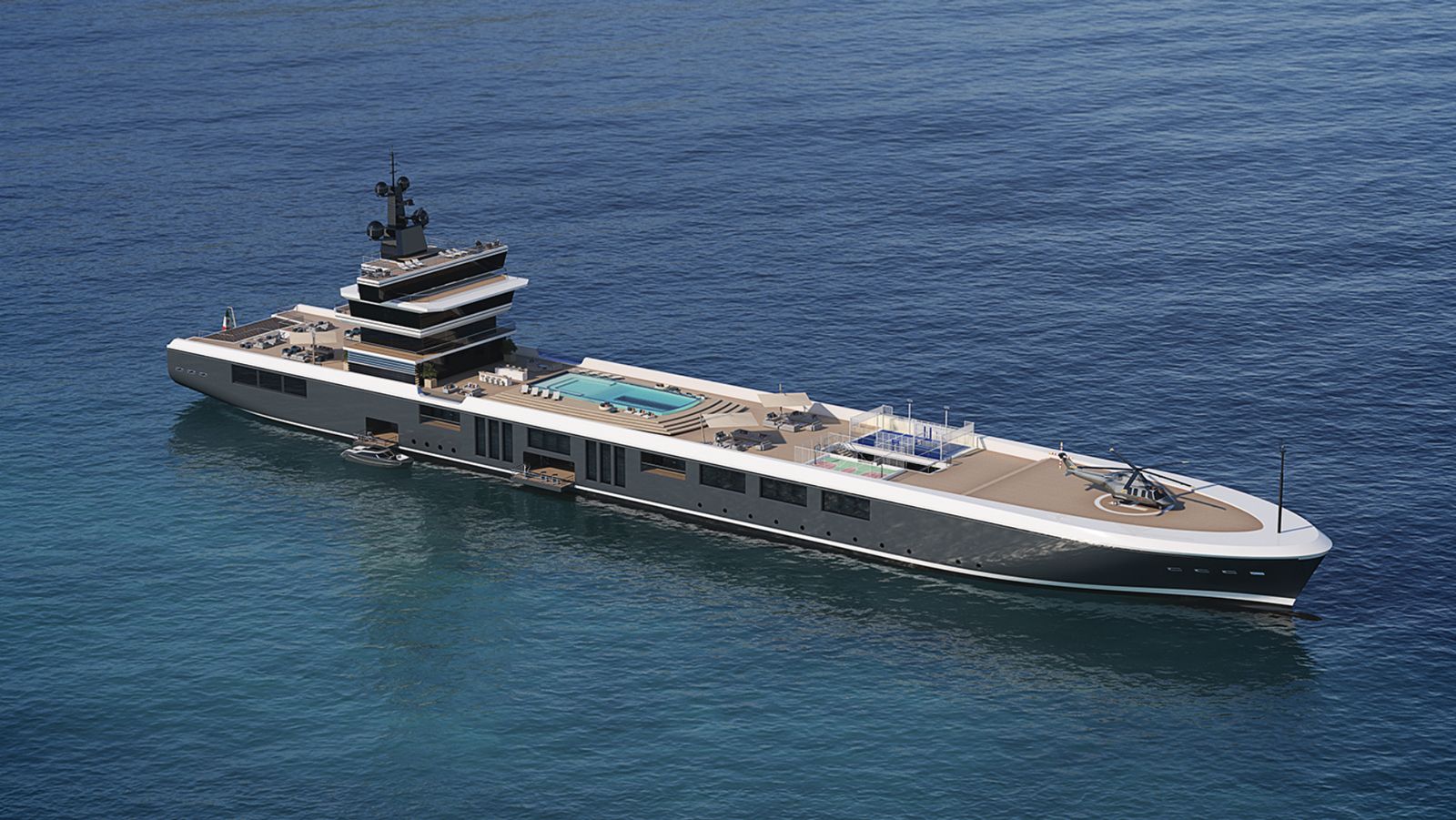 Oceanco and Mario Biferali collaborate on 150m yacht conversion concept ...